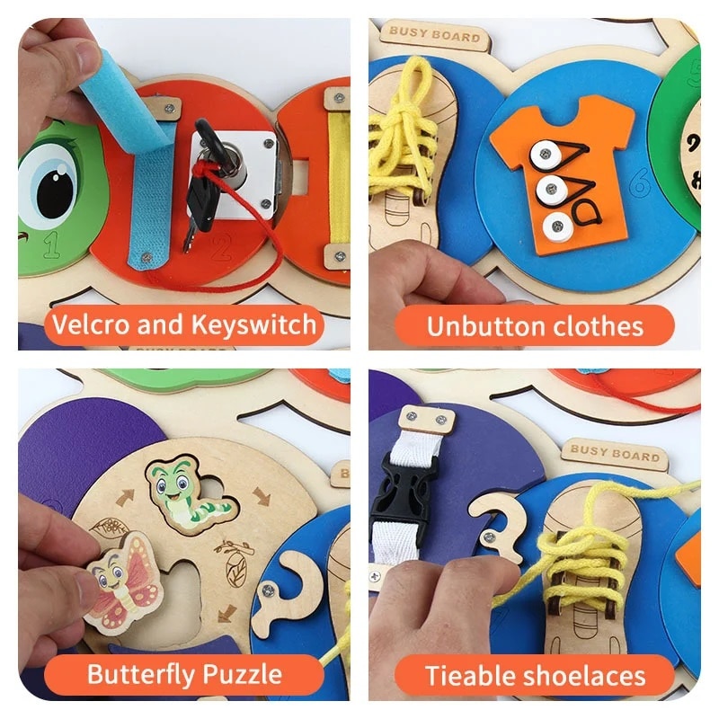 Placa Activitati Busy Board Omida, multicolor, Toyska® - eMAG.ro