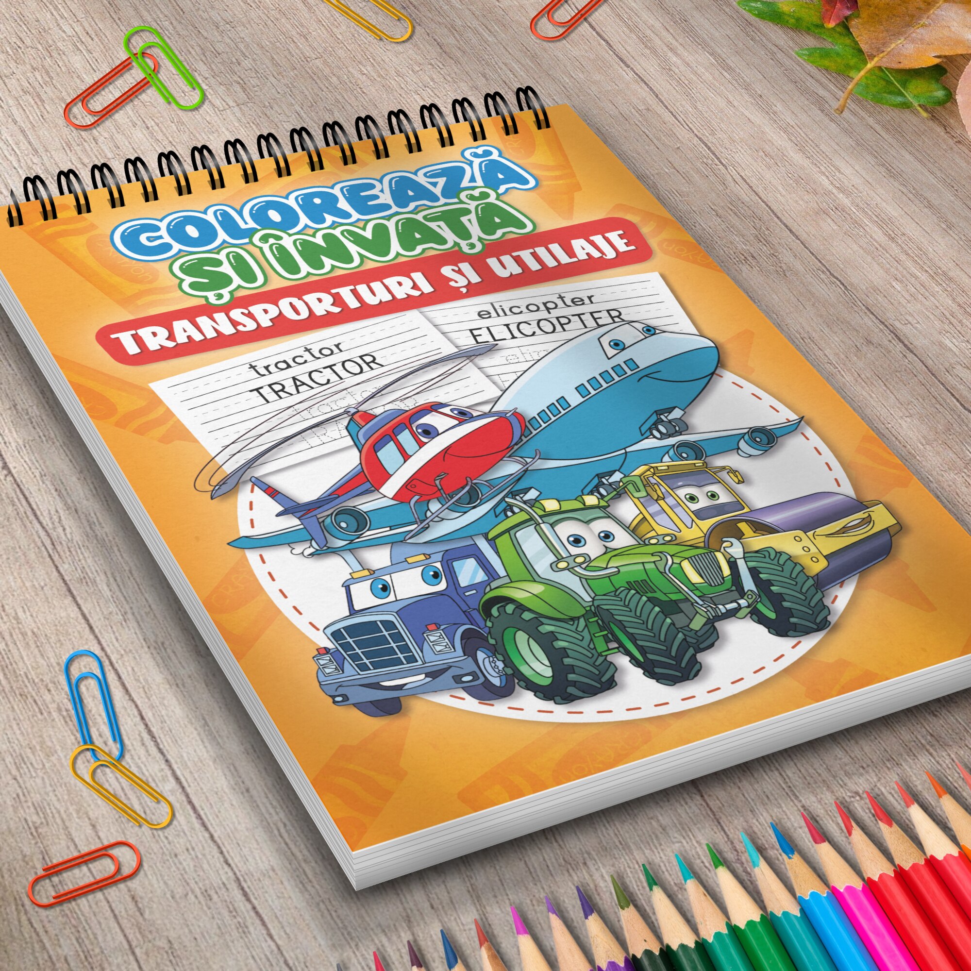 Carte de colorat educativa pentru copii, Coloreaza si Invata ...