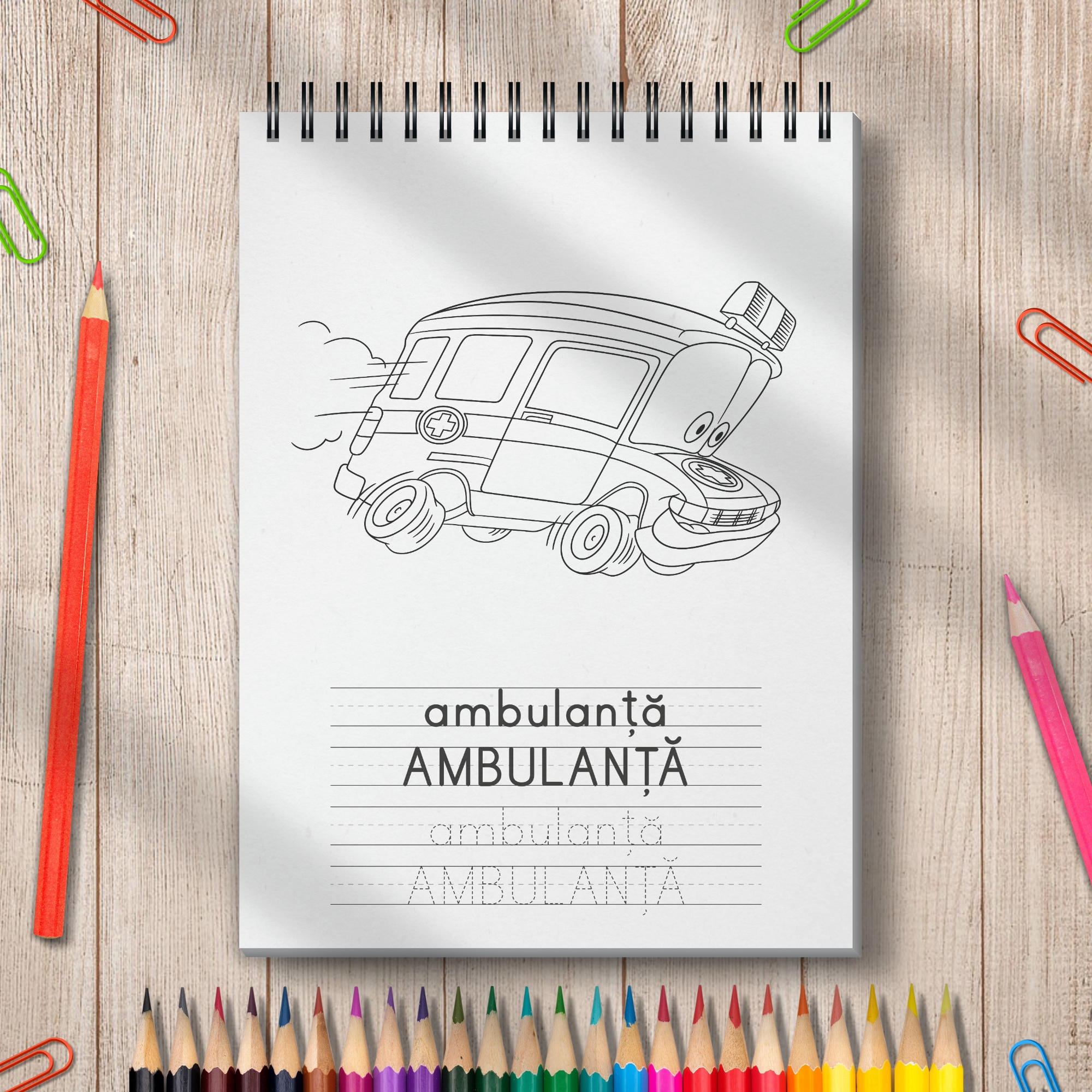 Carte de colorat educativa pentru copii, Coloreaza si Invata ...