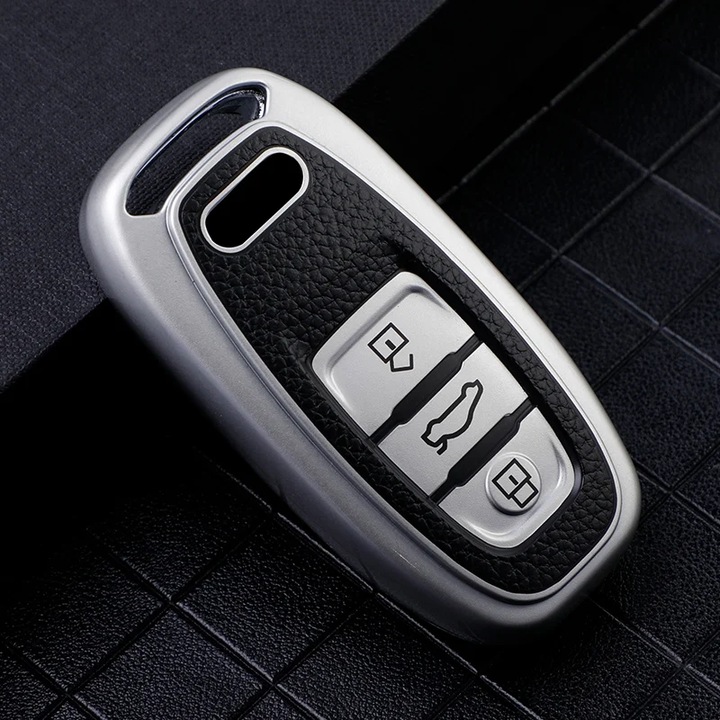 Husa pentru cheie smart Audi A1 A3 A4 A5 A6 A7 A8 Quattro Q3 Q5 Q7 2009 ...