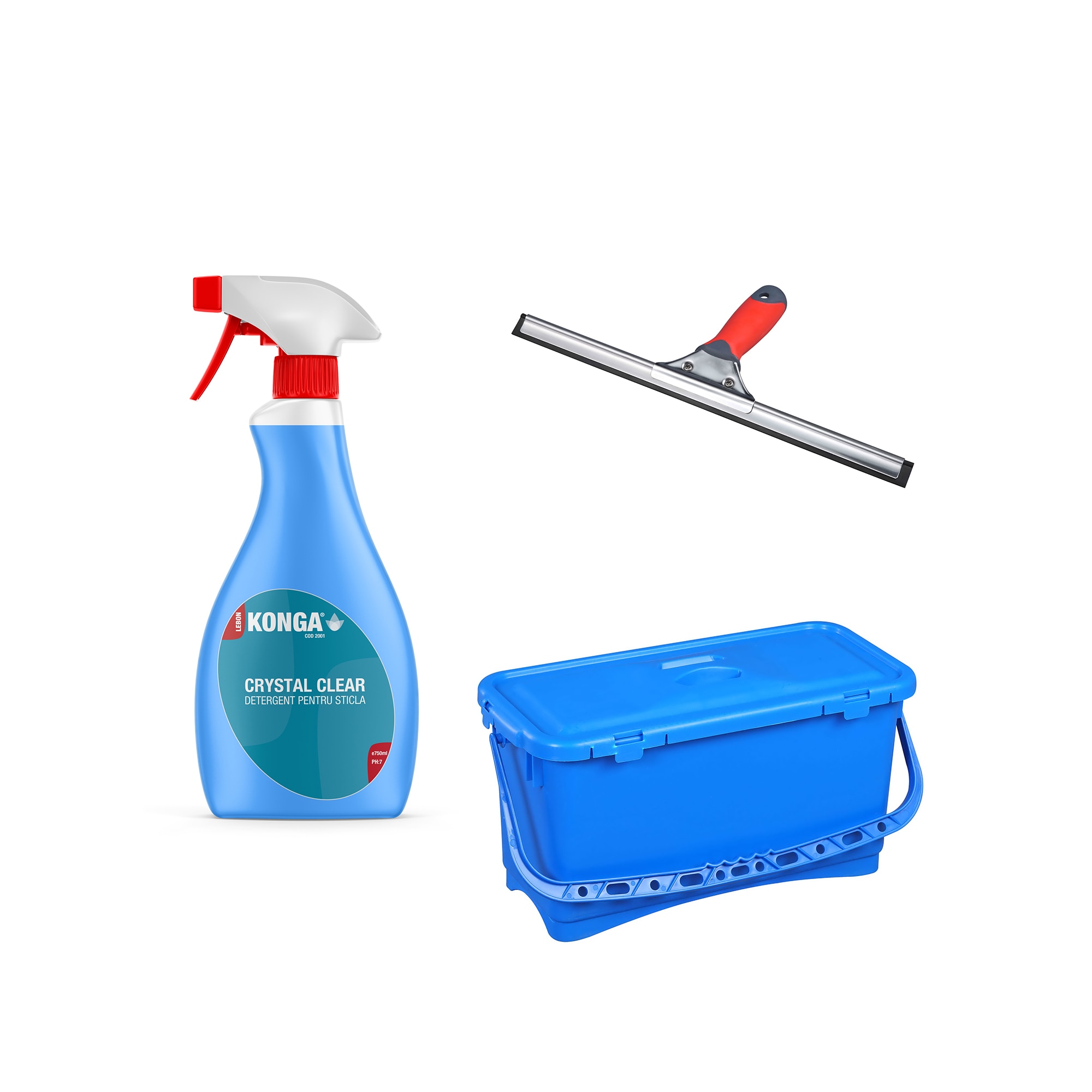 Set: Detergent pentru geamuri 750ml cu pulverizator, parfumat Floral ...