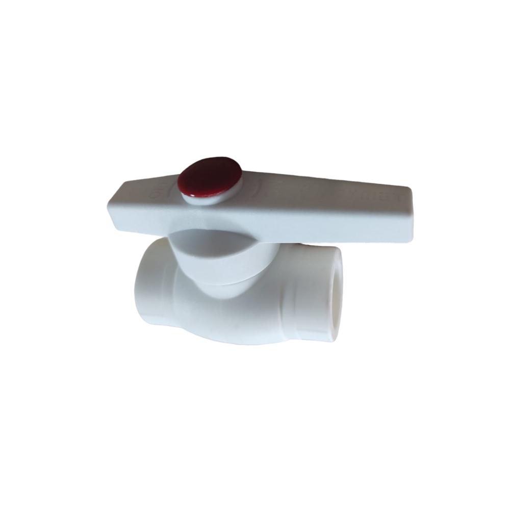 Robinet PPR de trecere cu bila, alb, 20mm - eMAG.ro