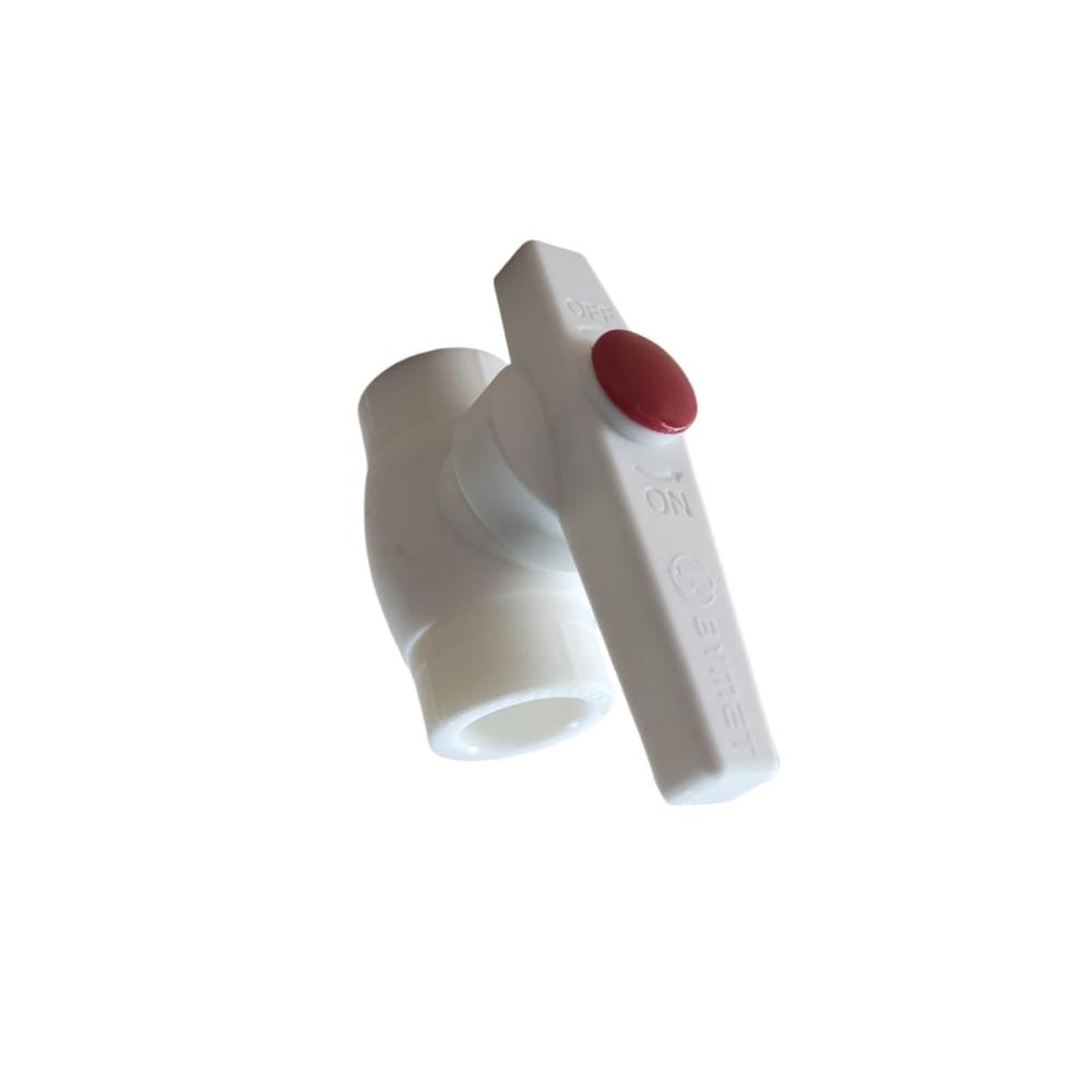 Robinet PPR de trecere cu bila, alb, 20mm - eMAG.ro