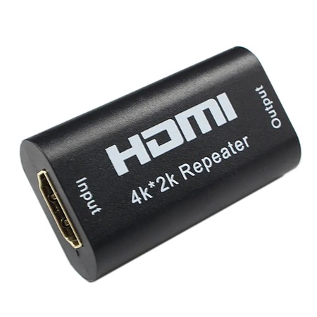 Adaptor / Mufa de prelungire cablu HDMI 4k cu repetor, Active, mama ...