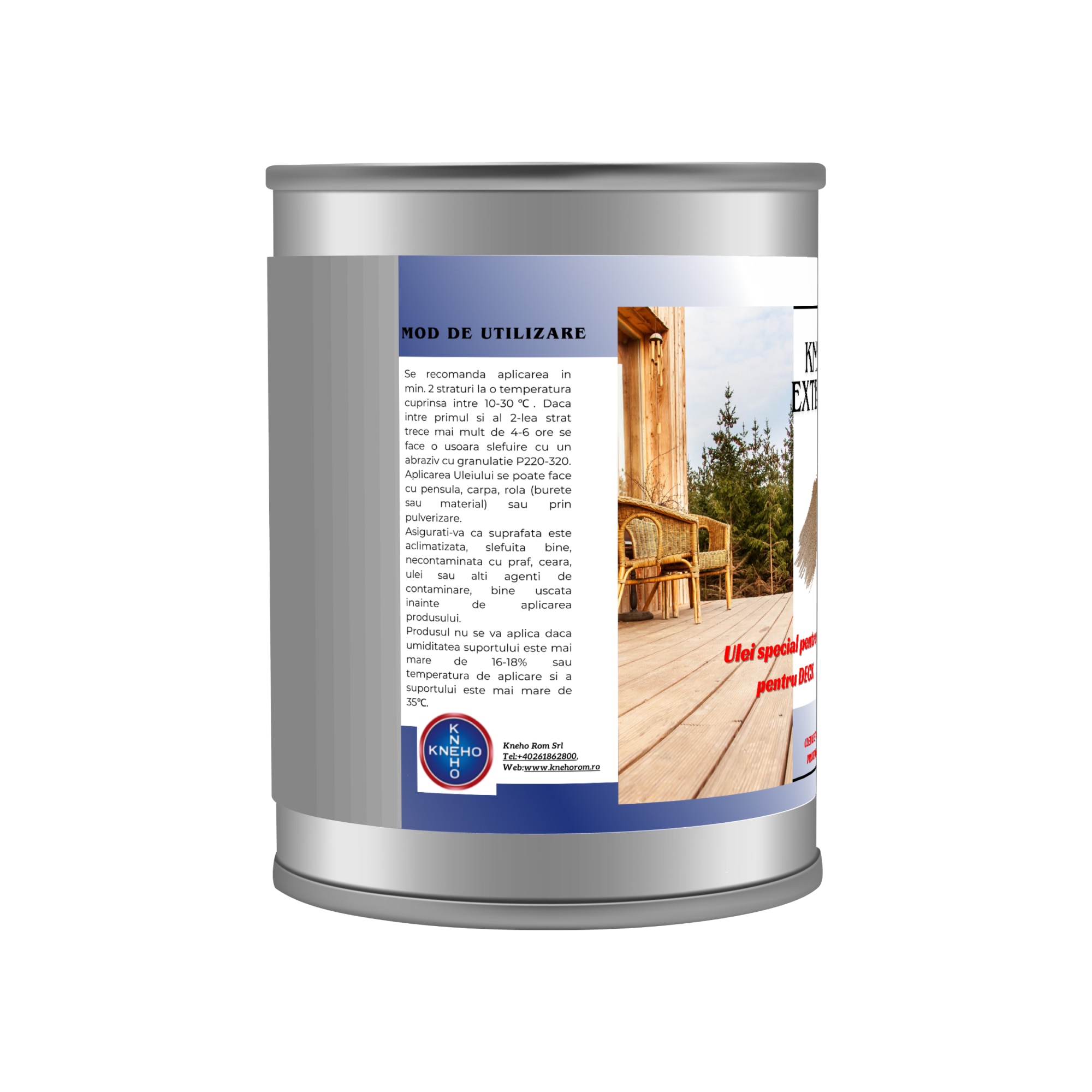 Ulei de exterior, tratare terase deck din lemn, danish oil, cu ...