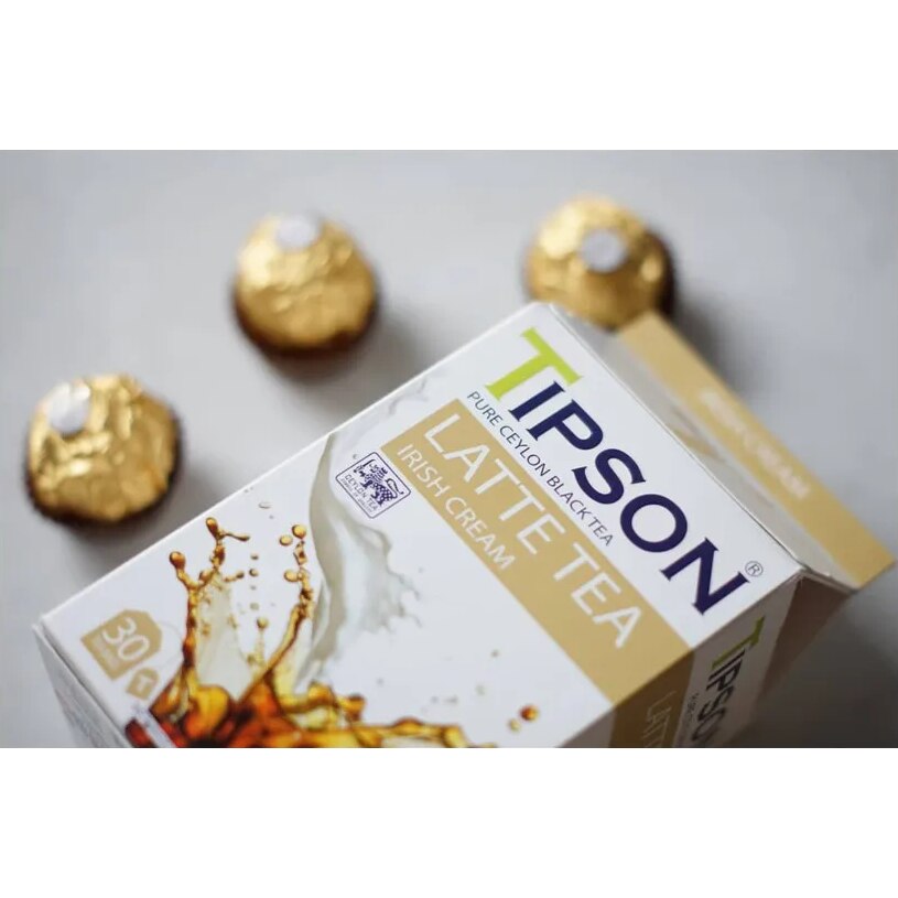 Ceai negru pur Ceylon "Latte Tea" Irish Cream, cu ciocolata, migdale ...