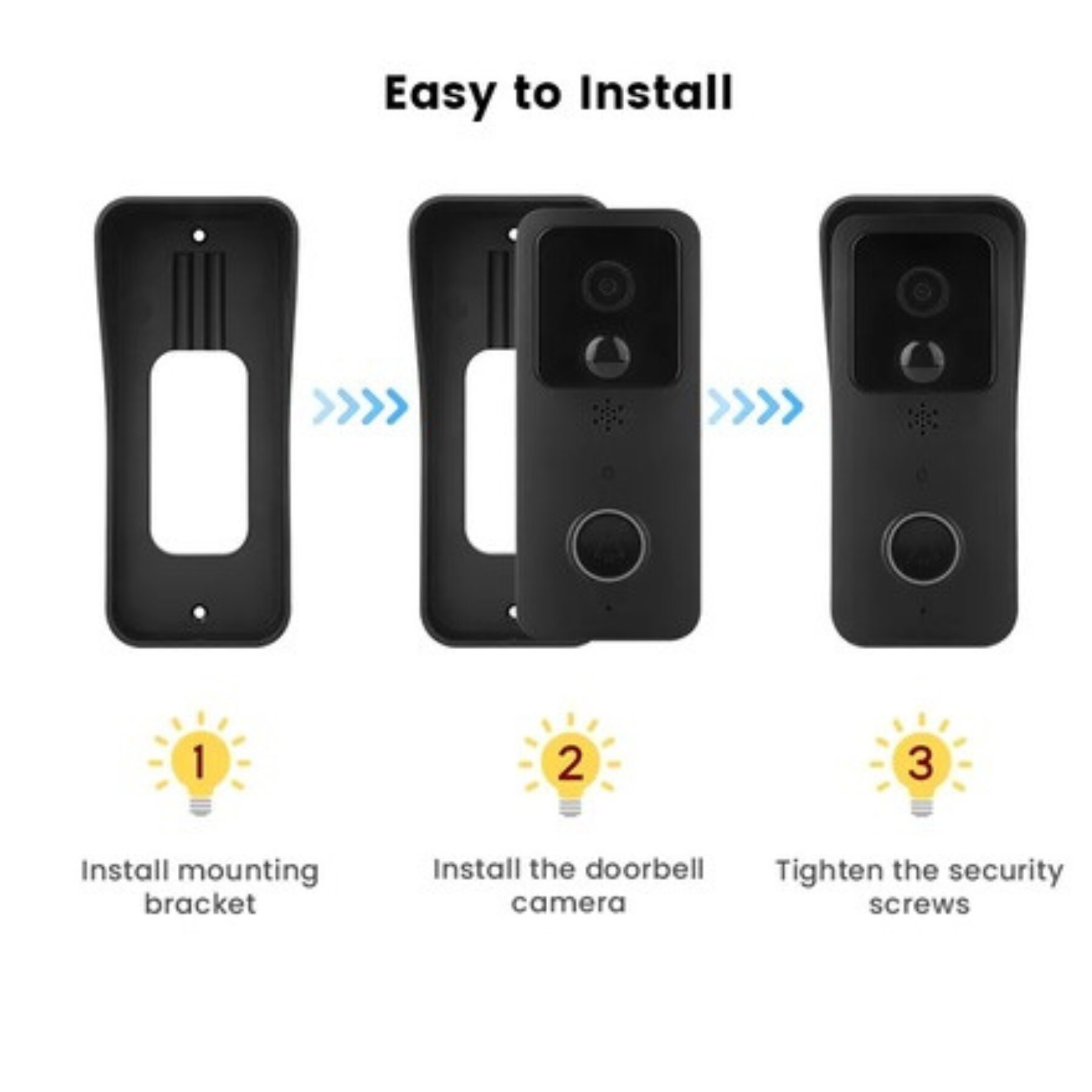 SPY® Pro 2.4GHz/5GHz двубандов WiFi интелигентен звънец с 2MP FullHD ...