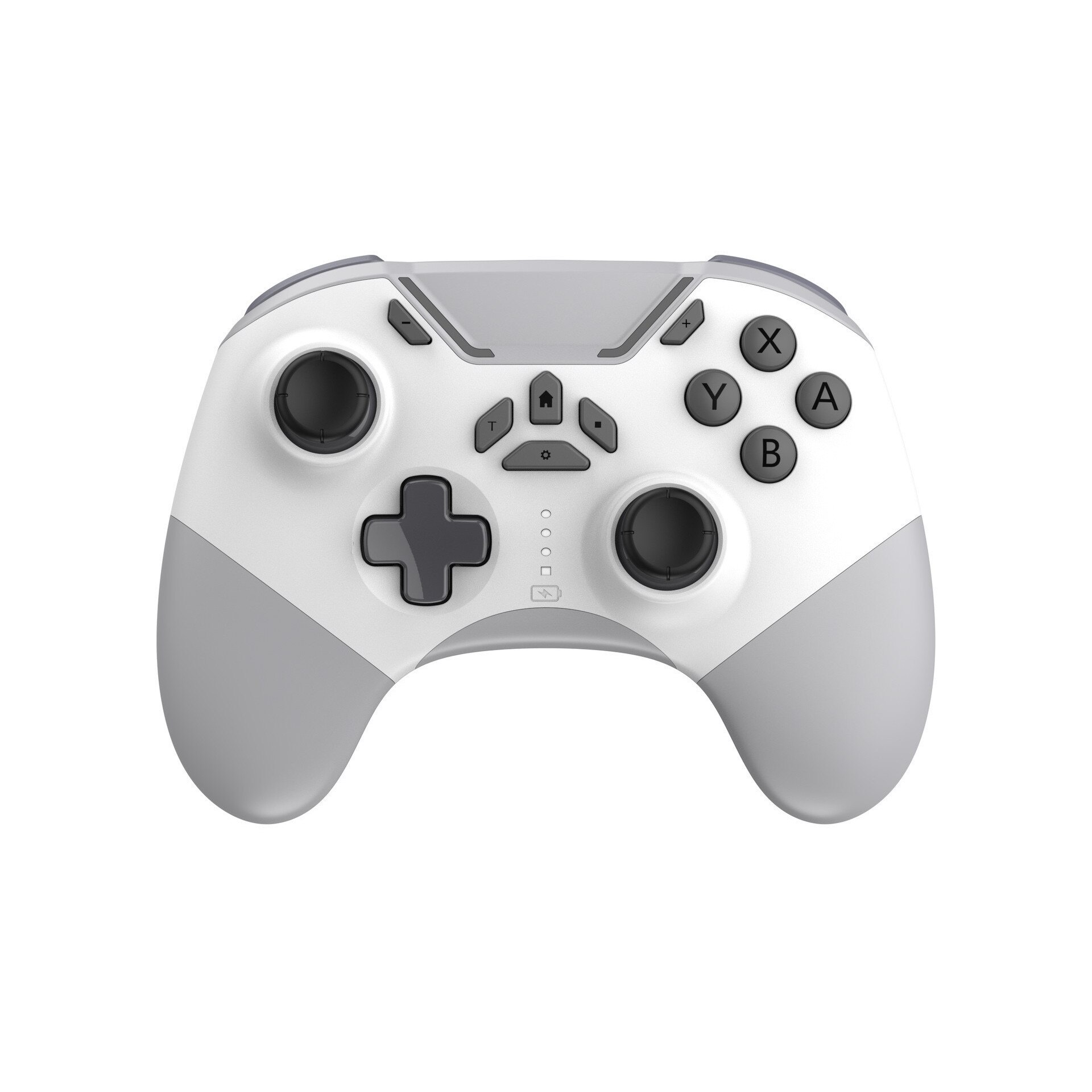 Controler wireless, Bluetooth, Compatibil cu Nintendo Switch/PC/Apple/Android Arcade/TV, Gri Alb ...