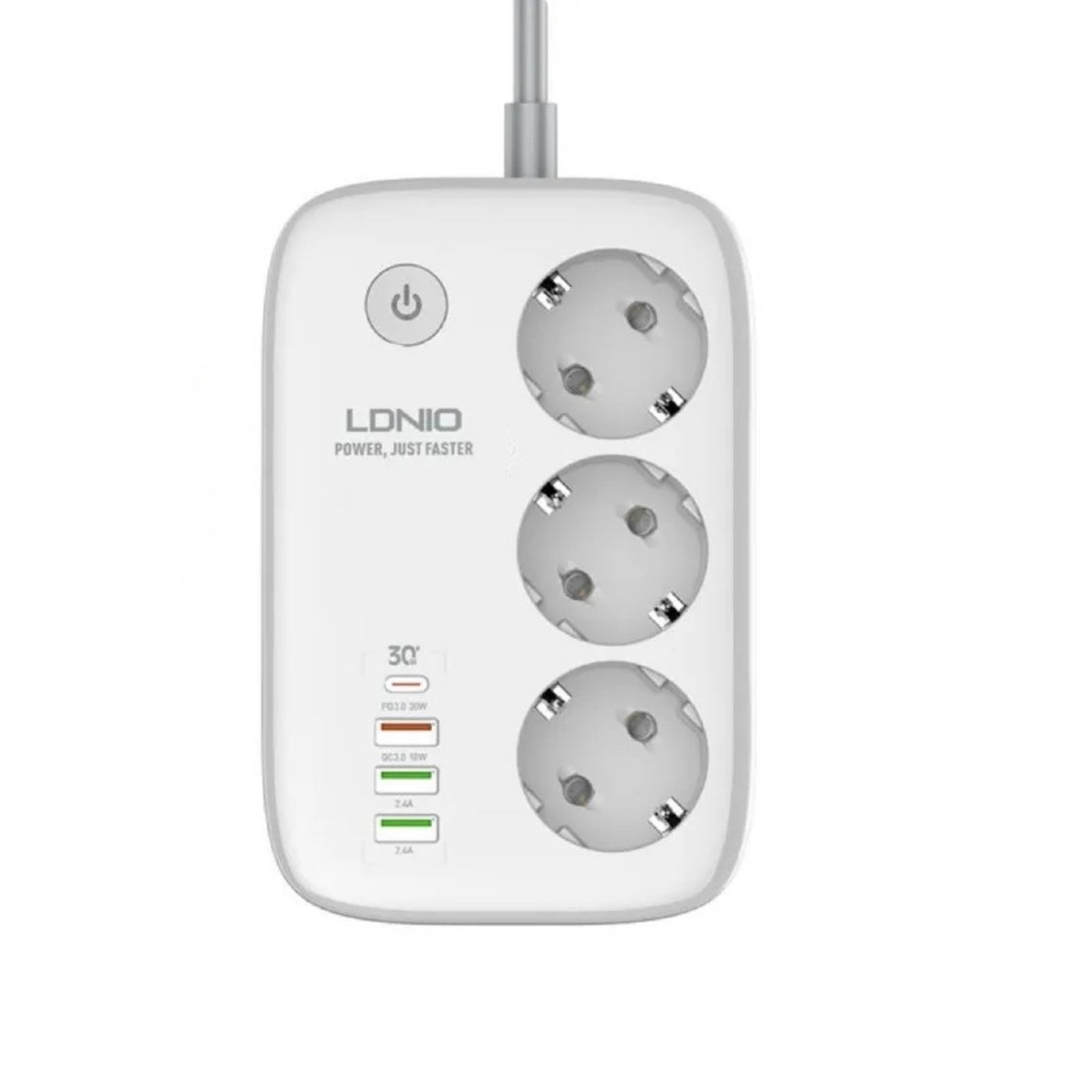 Prelungitor inteligent cu 3 prize - Lndio SEW3452, WIFI, 2500W, 1 x PD ...