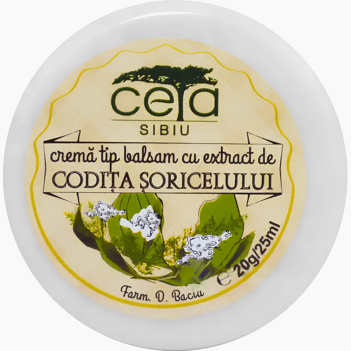 Crema Balsam cu Codita Soricelului, efect cicatrizant, emolient ...
