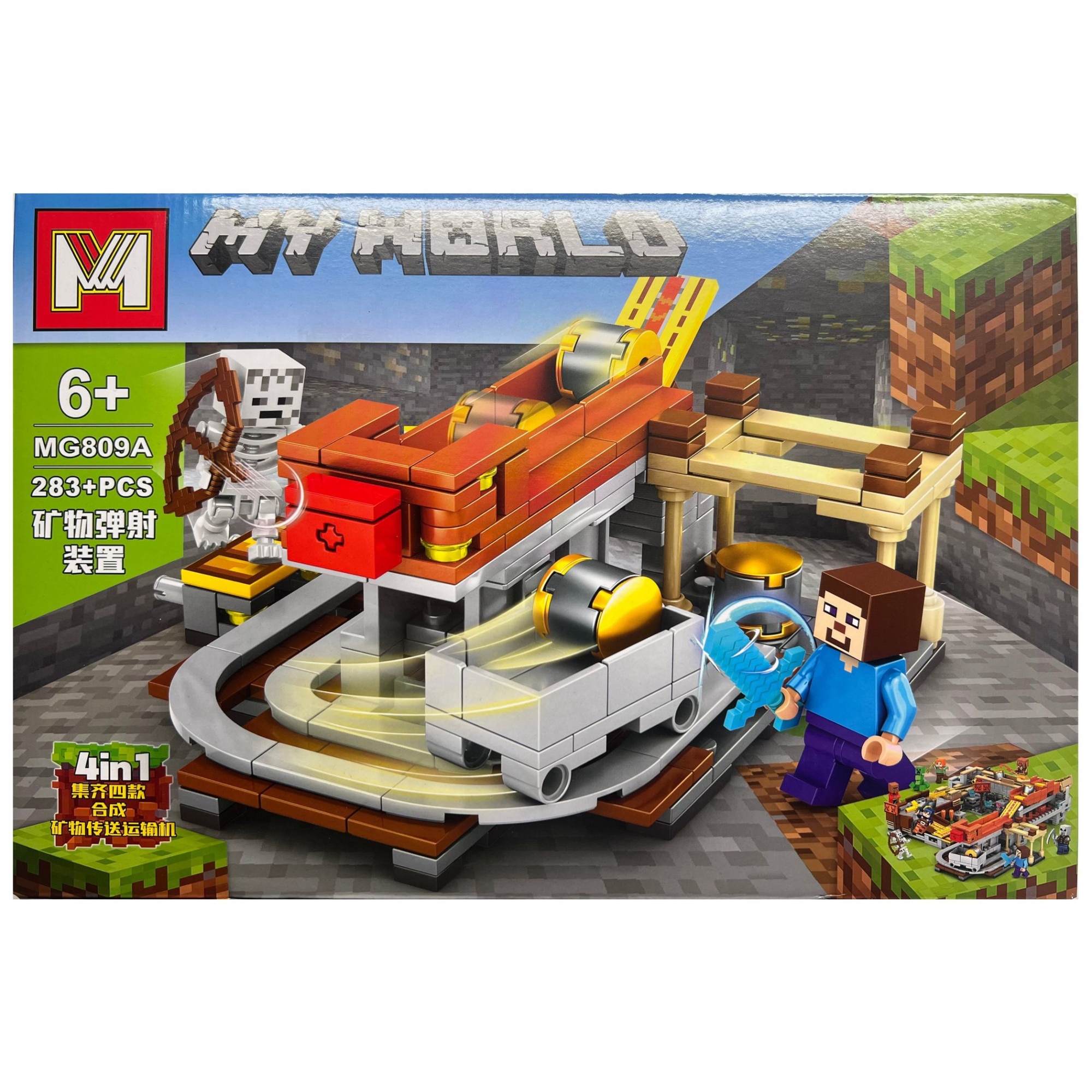 Set de constructie Minecraft 4 in 1 My World, 283 piese - eMAG.ro