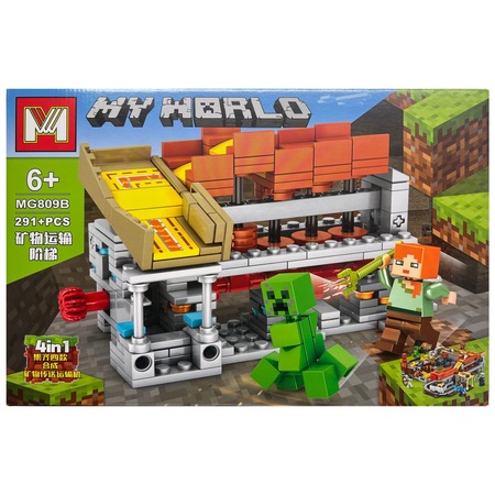 Set de constructie Minecraft 4 in 1 My World, 291 piese - eMAG.ro