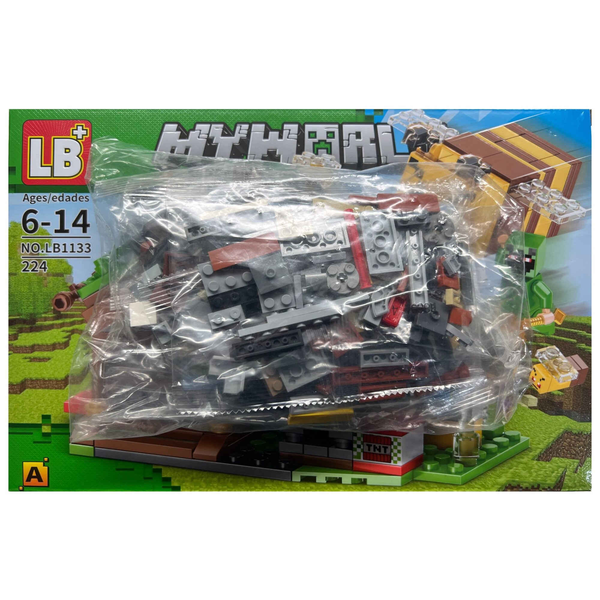 Set de constructie 4 in 1 Minecraft LB My World, 224 piese - eMAG.ro