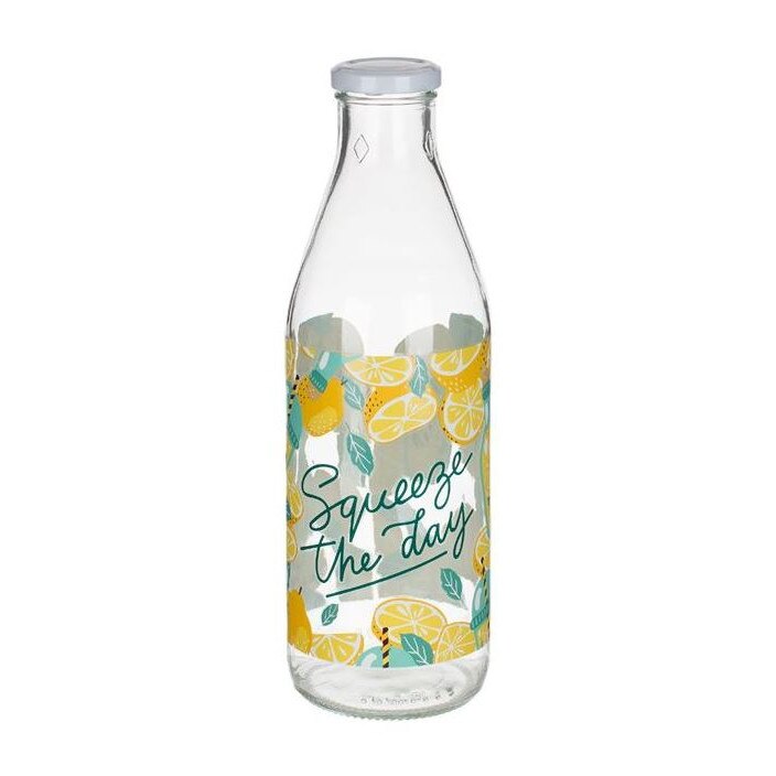 Sticla de Apa din Sticla cu Model Lamai 1l 8x27cm - eMAG.ro