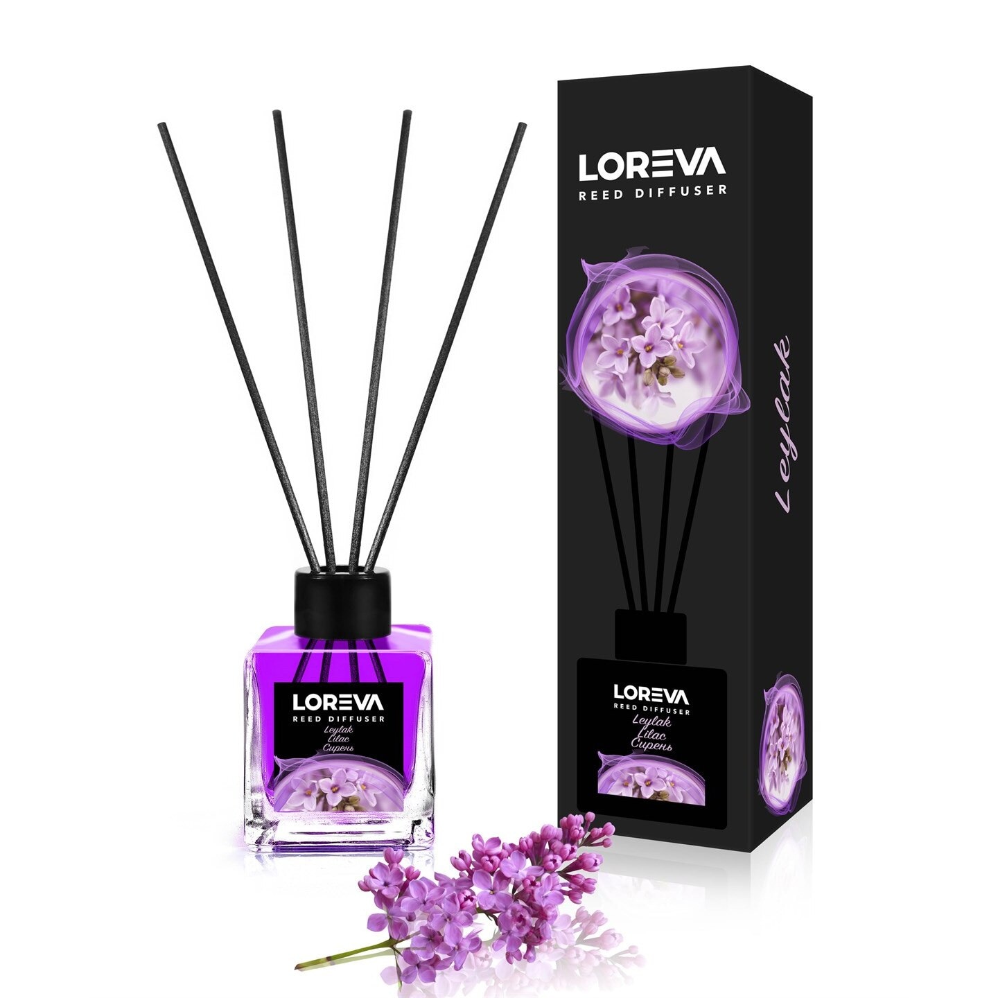 Освежител за стая със стик, Loreva, Люляк, 100 мл - eMAG.bg