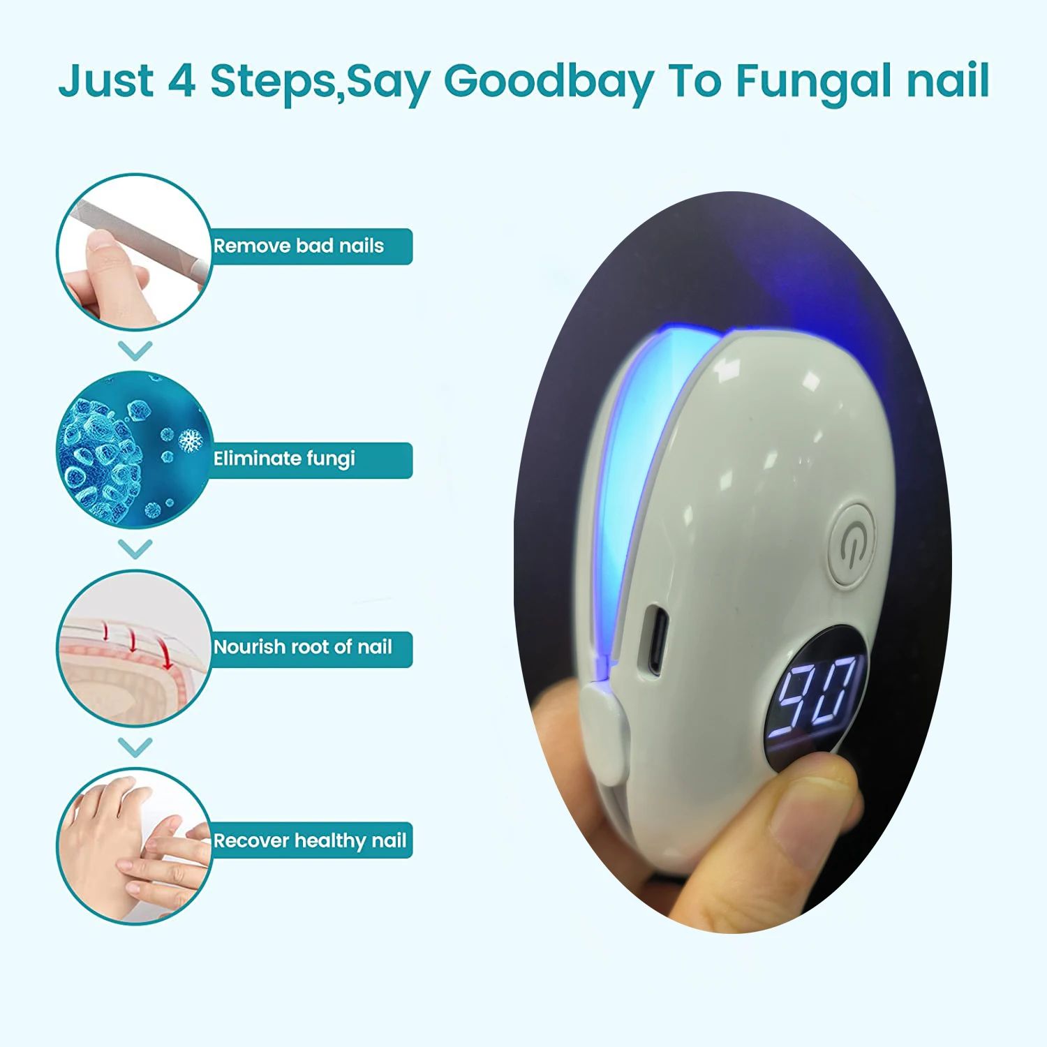 Dispozitiv laser pentru indepartare onicomicoza, ciupercii unghiilor ...