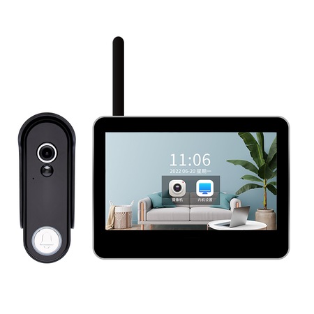 Interfon video smart Ace Bell fara fir cu ecran tactil de 7" - eMAG.ro