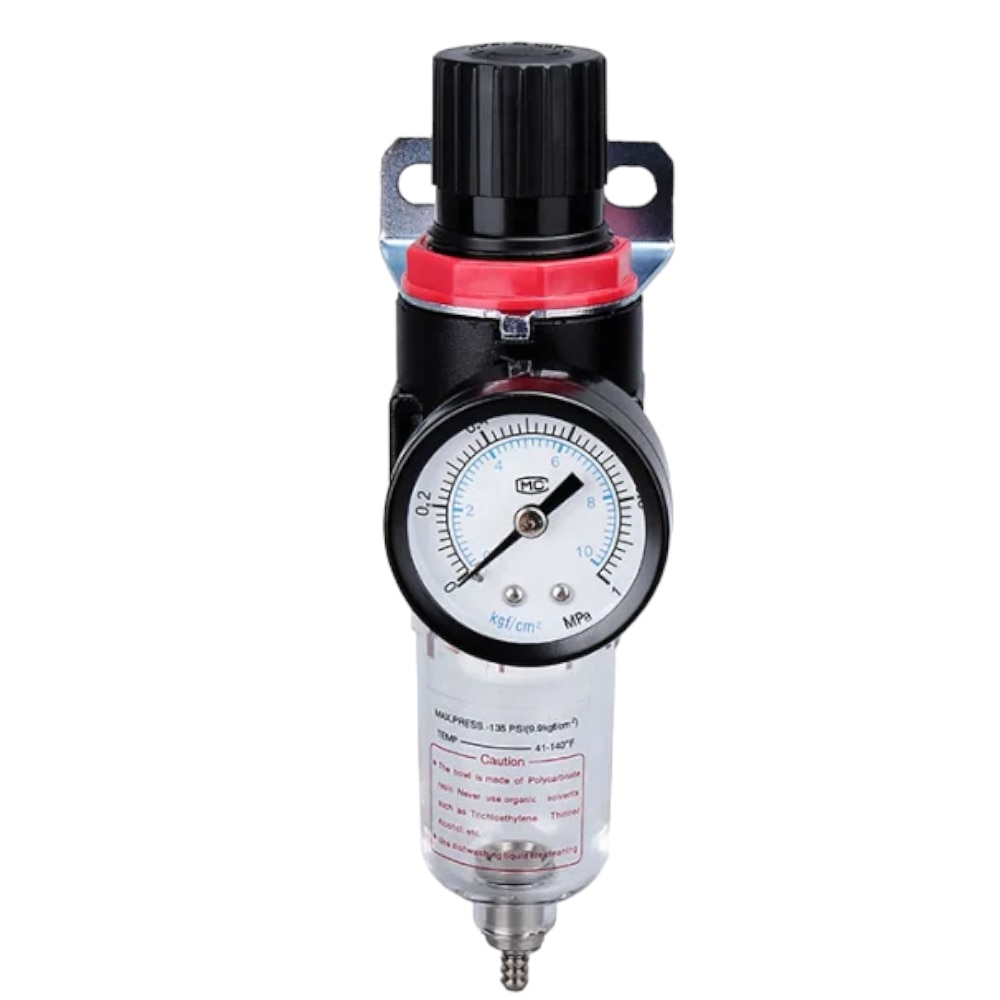 Regulator de presiune, filtru separator de apa-ulei cu reductor si manometru - eMAG.ro