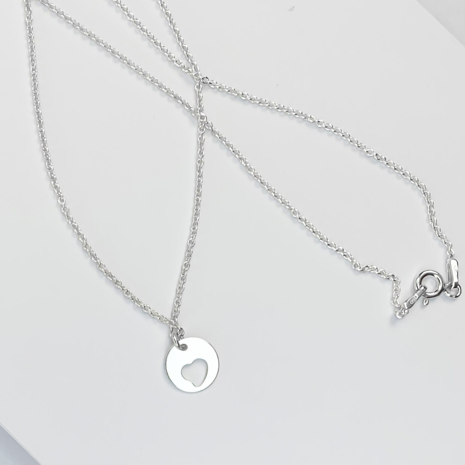 Colier banut cu inima, Argint 925 - eMAG.ro