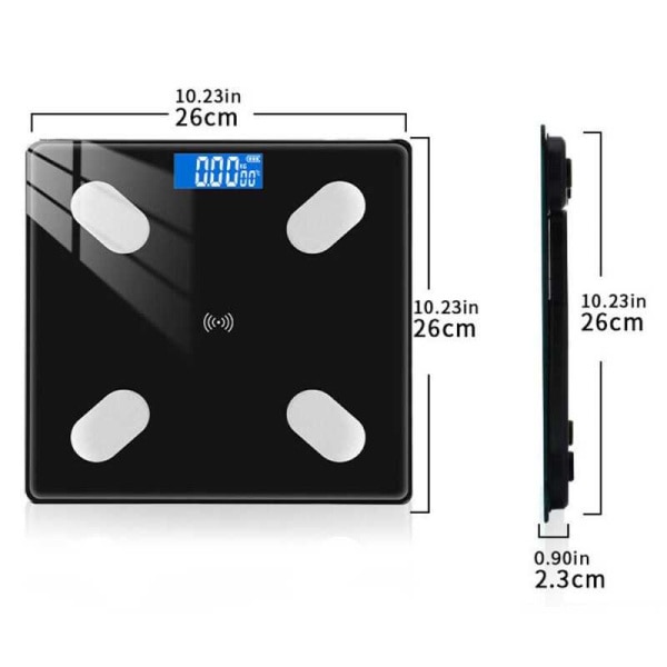 Cantar Smart cu functie de masurare a Indicelui Masei Corporale BMI 8 ...