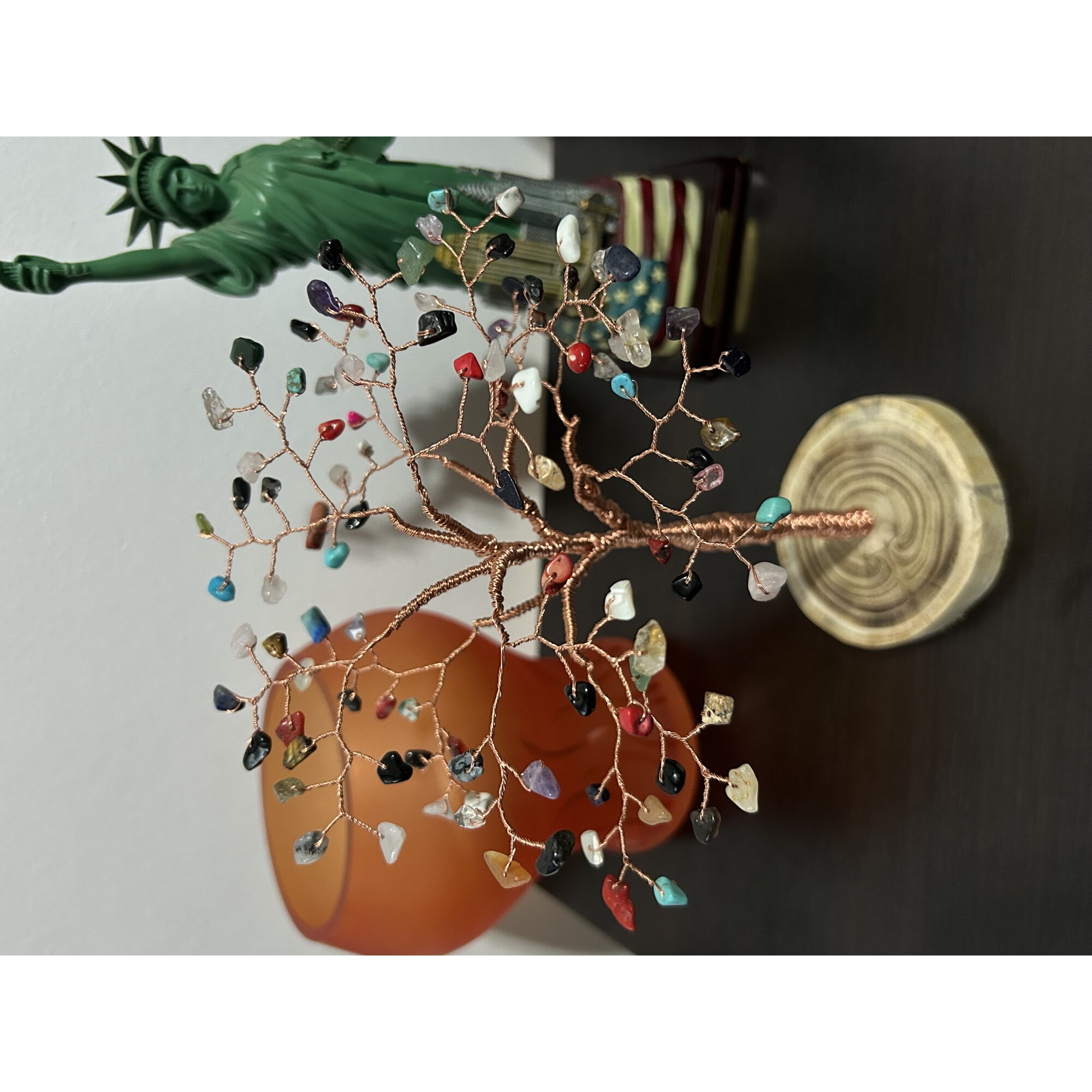 Copac decorativ din mix de pietre semipretioase - eMAG.ro