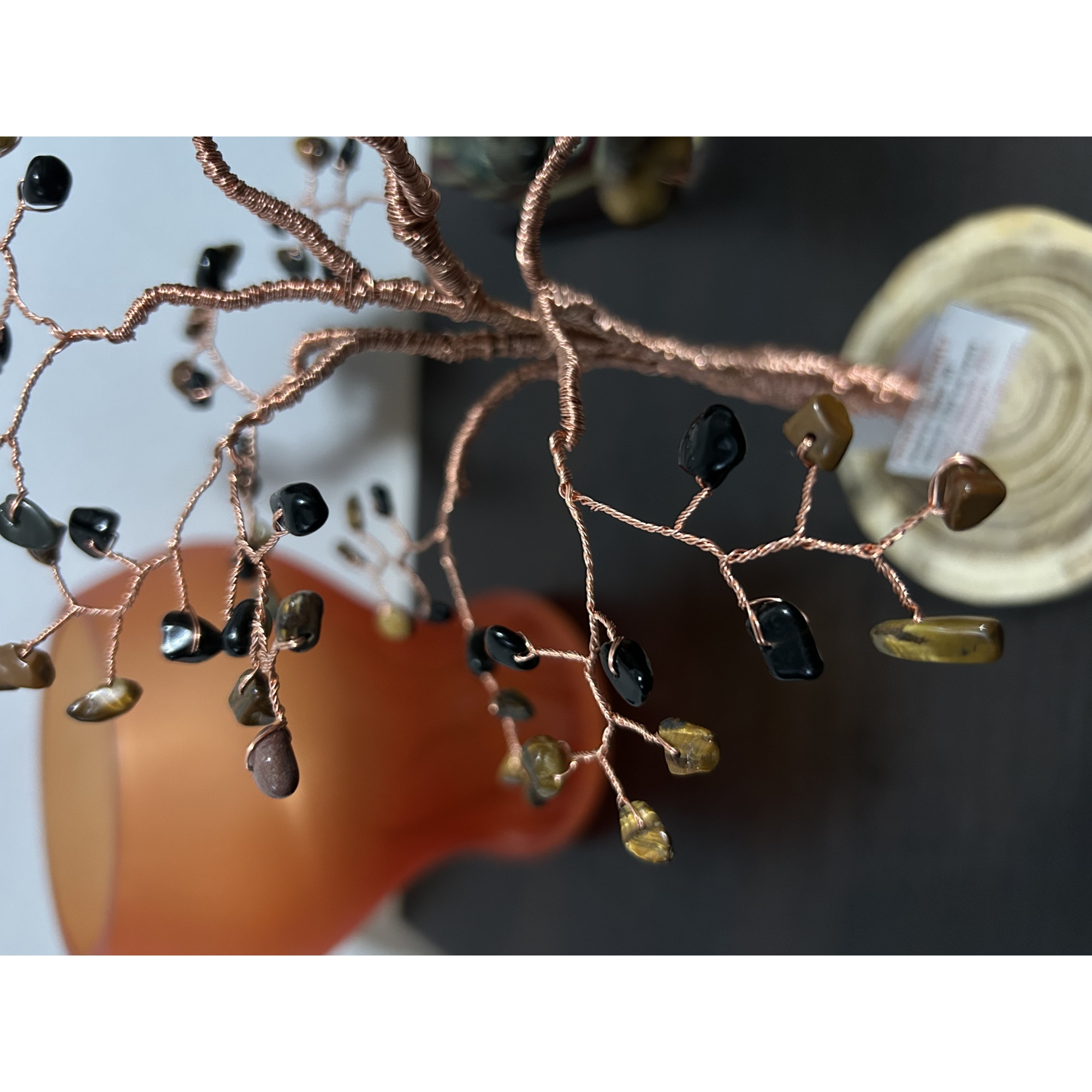 Copac decorativ din Ochi de Tigru si Onix - eMAG.ro