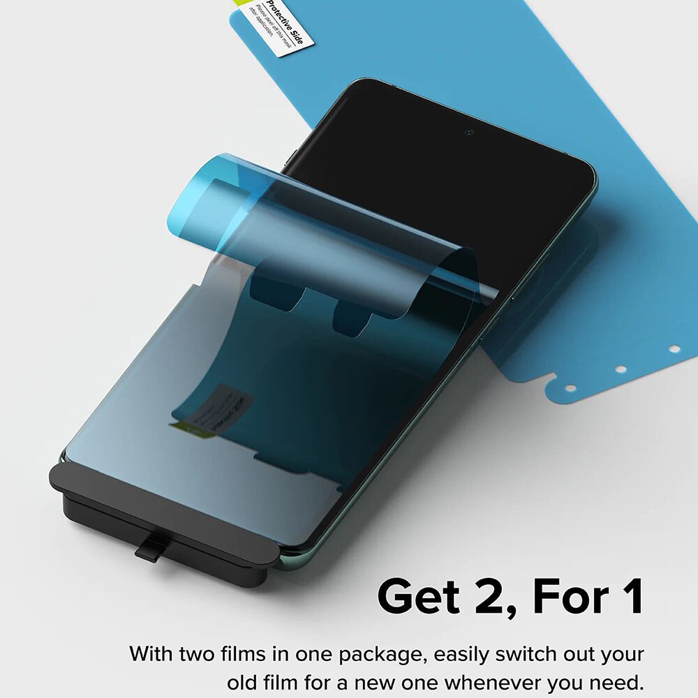Folie de protectie 360 flexibila compatibila cu OnePlus 12, set de 2 ...