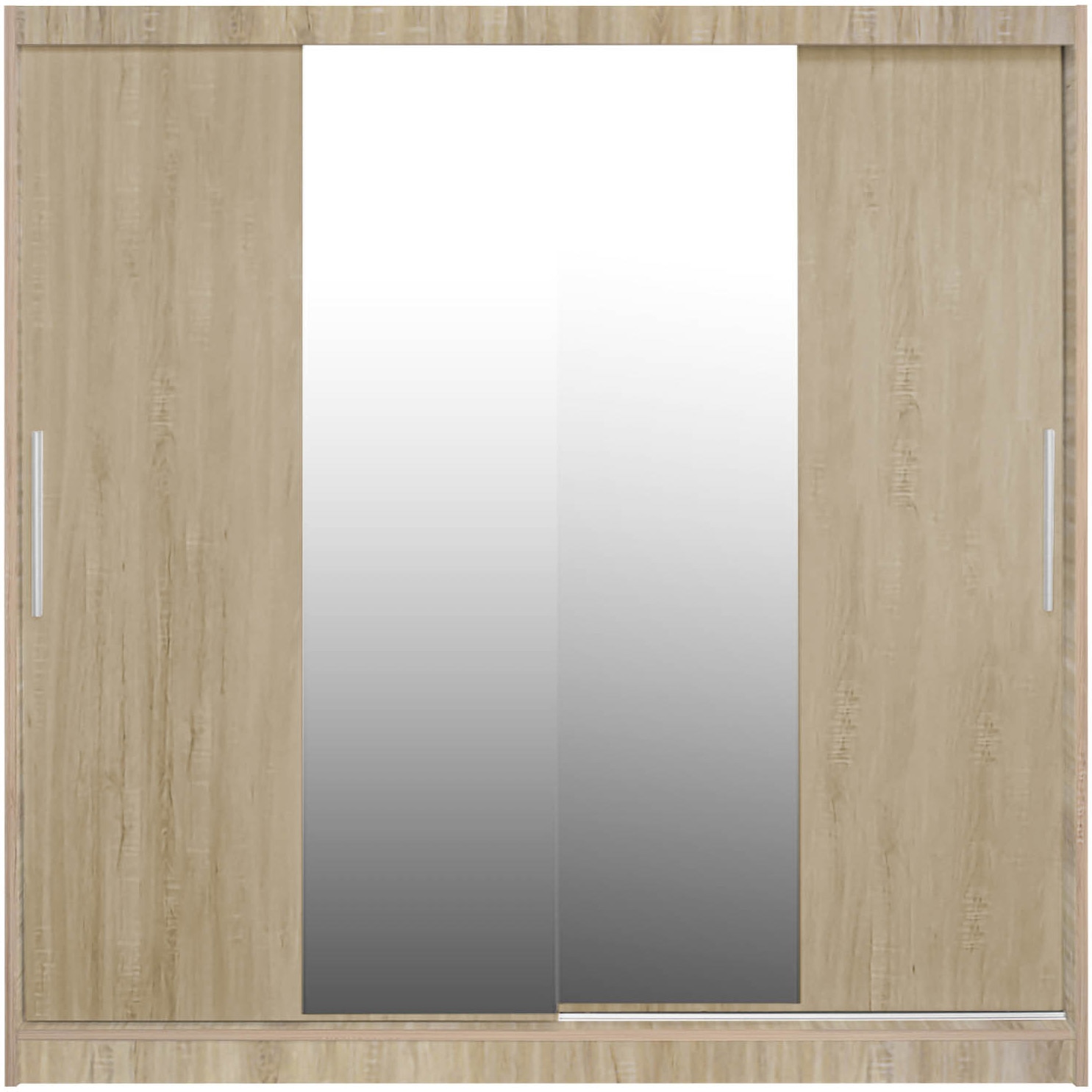 Dulap Kring Fiona 200, usi glisante cu oglinda, 200x60x200 cm, culoare ...