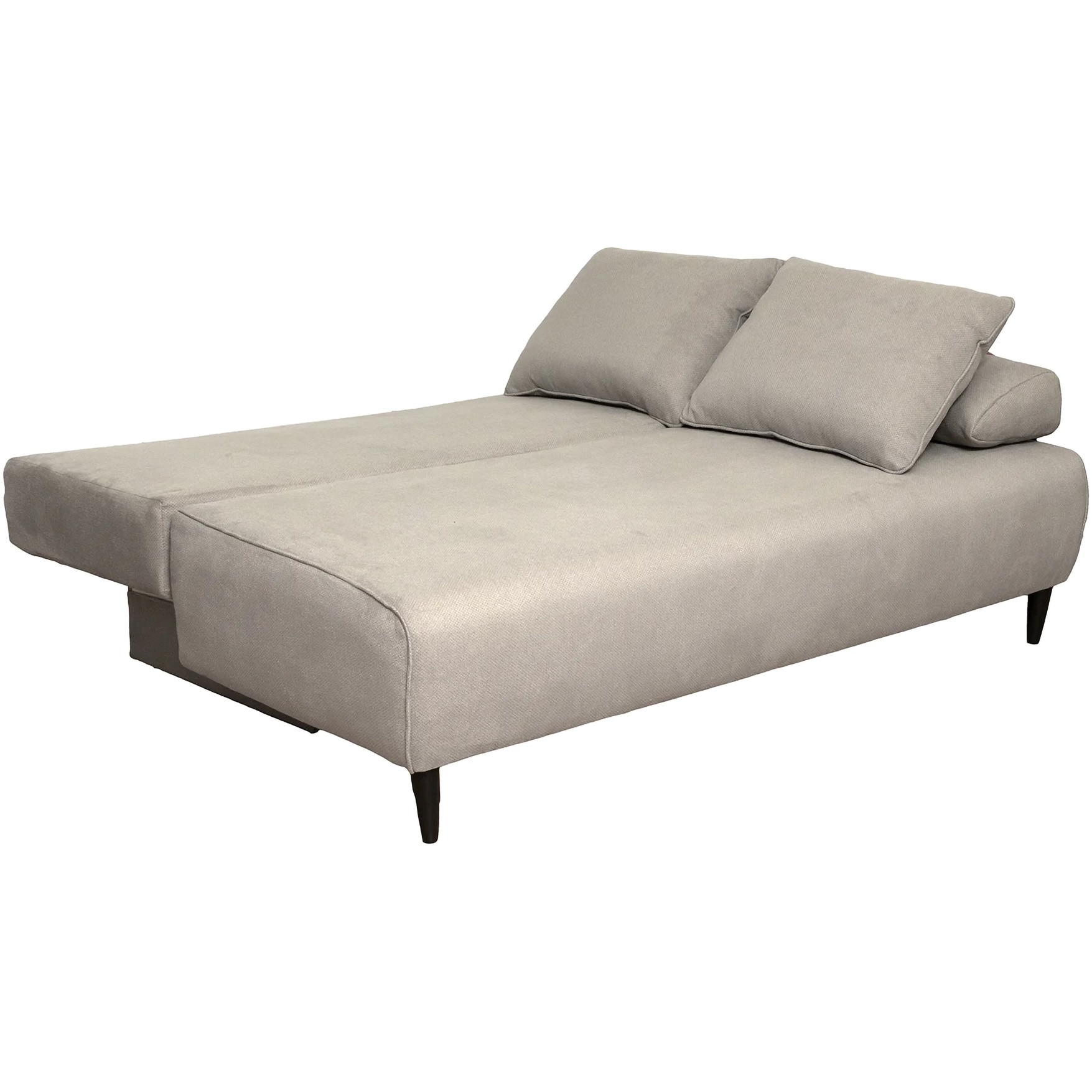 Canapea extensibila Kring Melody, 195x97x76, culoare bej, suprafata de ...