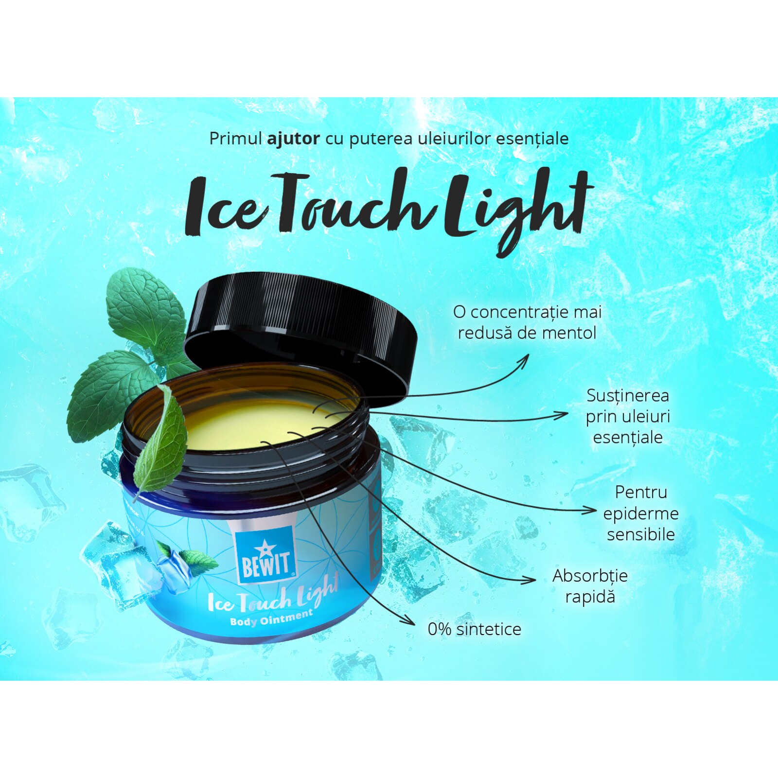 Unguent racoritor pentru corp, usor mentolat 100 ml - eMAG.ro