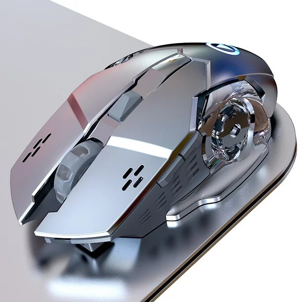Mouse gaming Wireless, E-Sports A4, 1600 dpi, 6 butoane, RGB, Gri - eMAG.ro