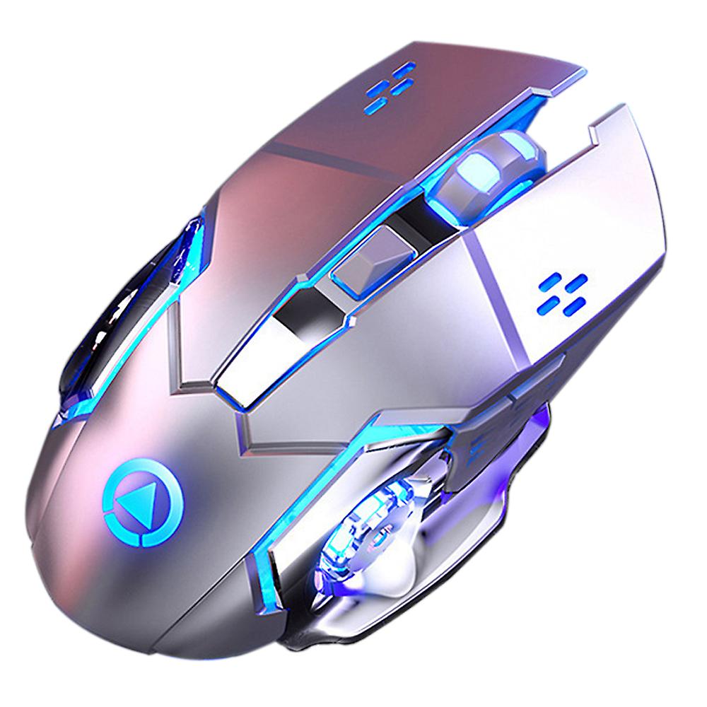 Mouse gaming Wireless, E-Sports A4, 1600 dpi, 6 butoane, RGB, Gri - eMAG.ro