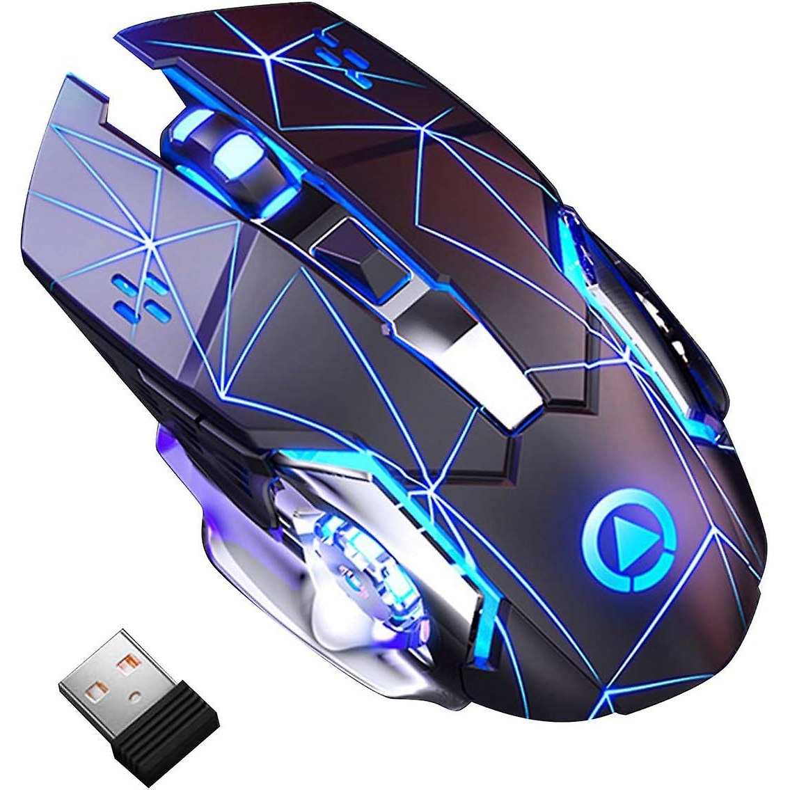 Mouse gaming Wireless, E-Sports A4, 1600 dpi, 6 butoane, RGB, Star ...