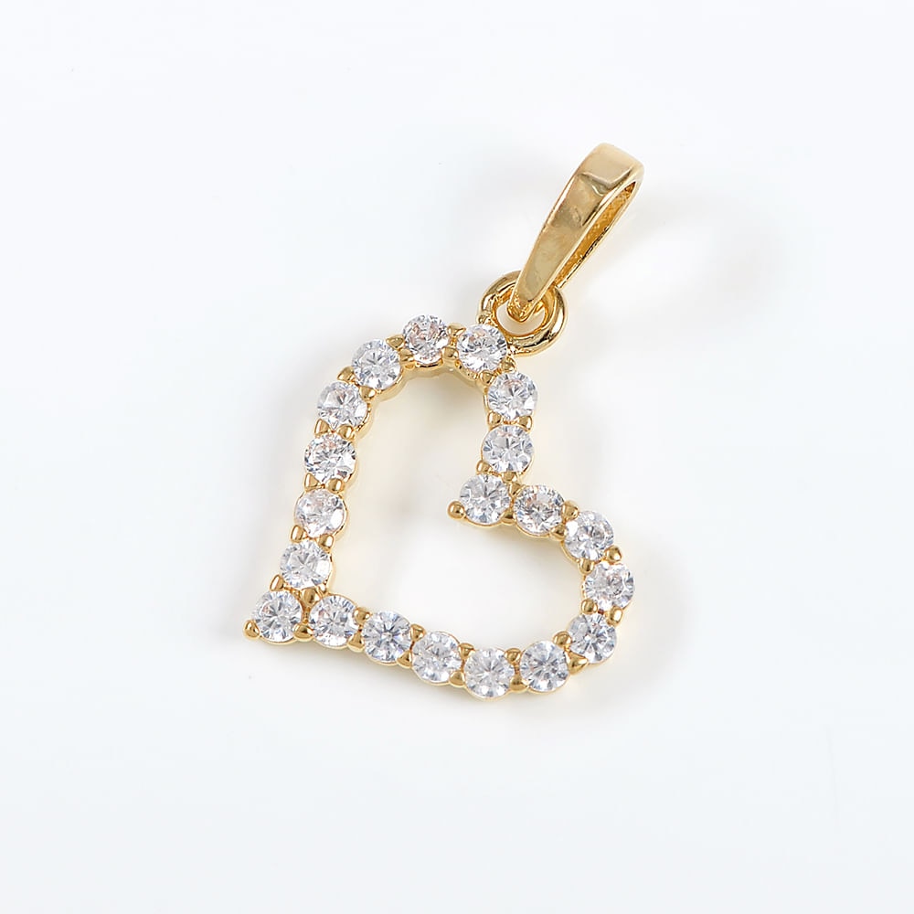 Pandantiv placat contur inima, Meli Melo Paris - eMAG.ro