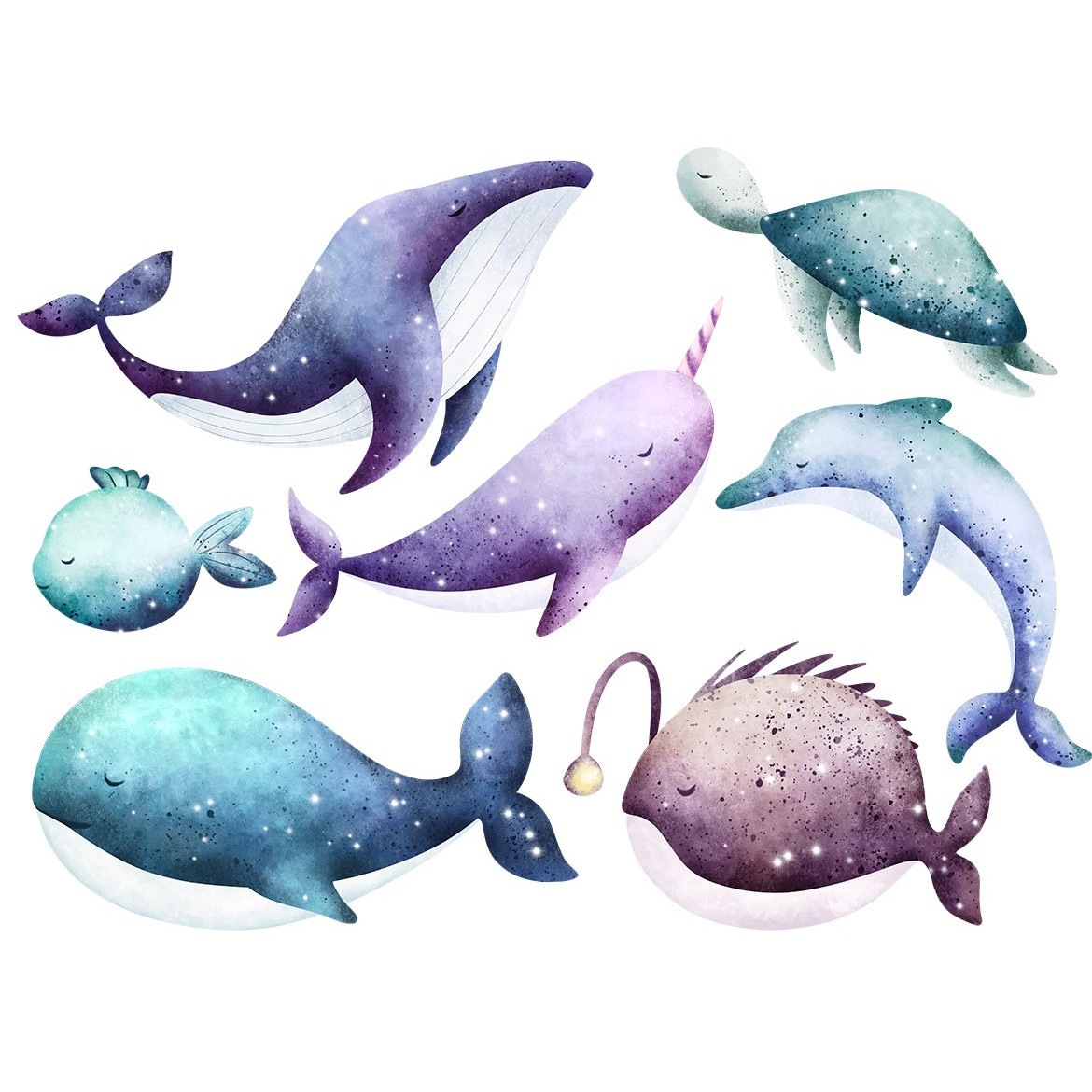 Sticker decorativ, Animale Acvatice, 12348ST - eMAG.ro