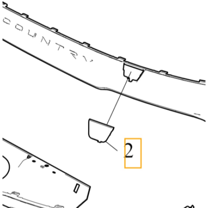 Capac bara de tractare spate, Volvo, Compatibil cu VOLVO V90CC, Negru ...