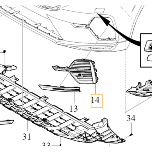 Capac bara de tractare spate, Volvo, Compatibil cu VOLVO XC60 II, Negru ...