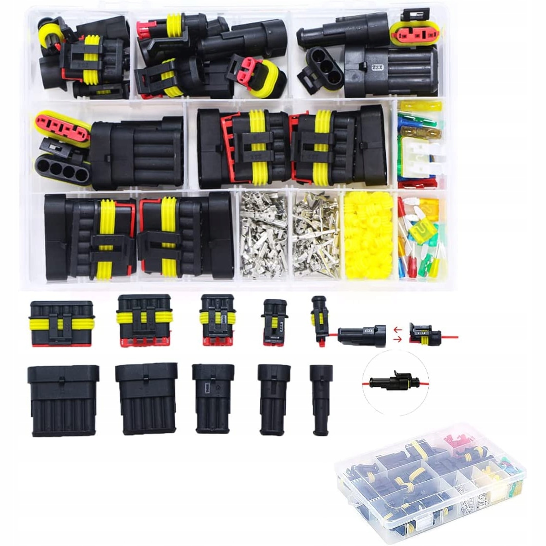 Set 240 conectori electrici ermetici, Rosfix, 14A 24V - eMAG.ro