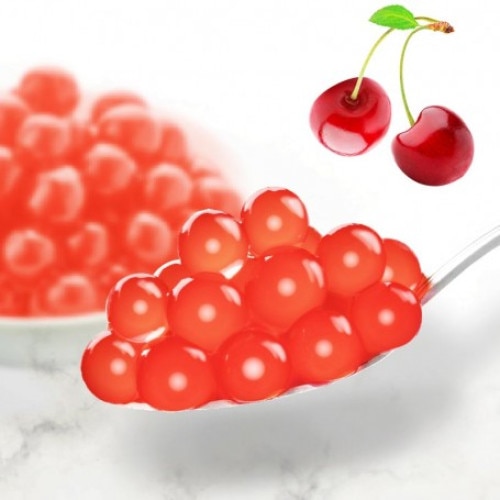 Bilute Popping boba de cirese pentru ceai cu perle Bubble Tea, 3.4 Kg ... Bilute Popping boba de cirese pentru ceai cu perle Bubble Tea, 3.4 Kg ...