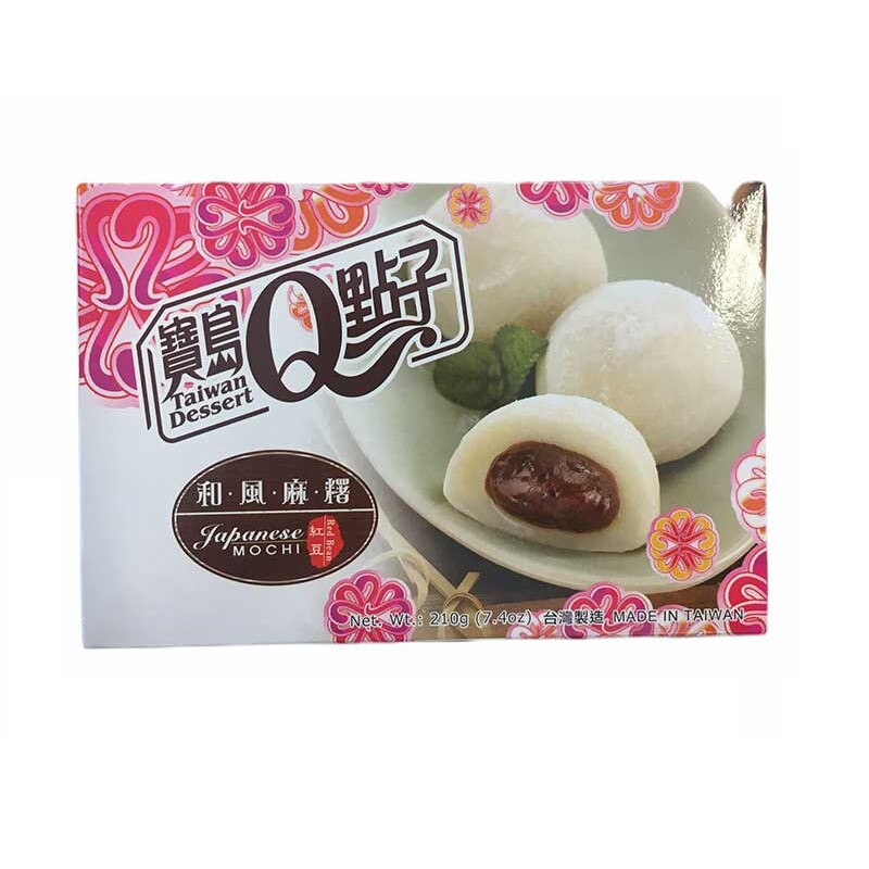 Desert Japonez Mochi, cu Aroma de Fasole Rosie, 210g - eMAG.ro