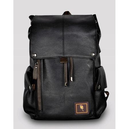 Rucsac laptop, Cuibird, Piele ecologica, 15.6", Negru - eMAG.ro