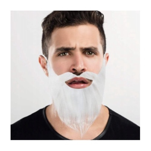 Barba falsa, Flanel, Alb, Universal - eMAG.ro