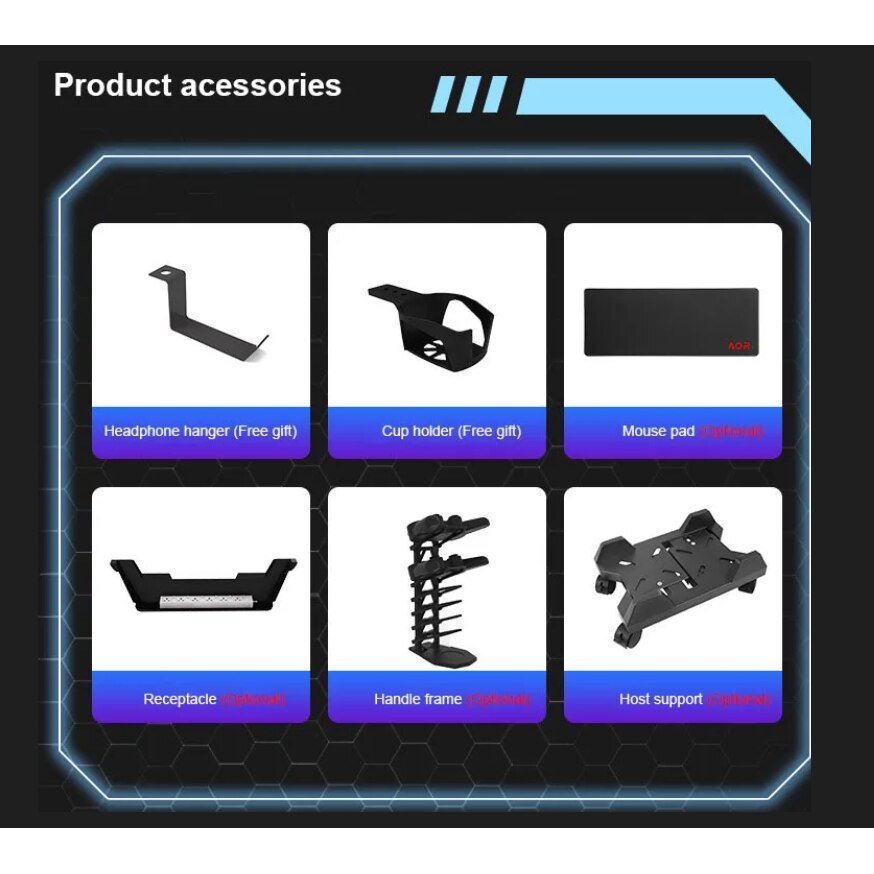 Masa profesionala gaming, AT PERFORMANCE®, 120x60x73 cm, cu acoperire ...