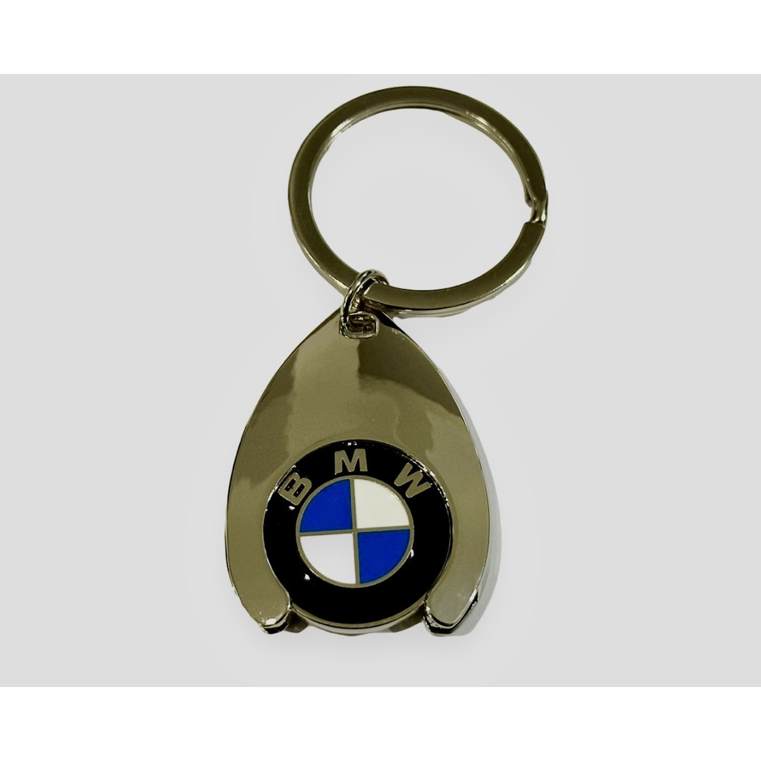 Breloc pentru chei auto, BMW, Emblema detasabila cu functie de jeton ...