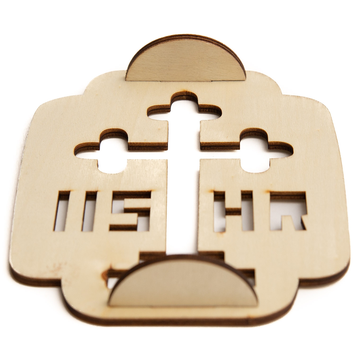 Tipar Cruce dreptunghiular din lemn, IIS HR, pentru ornare coliva ...