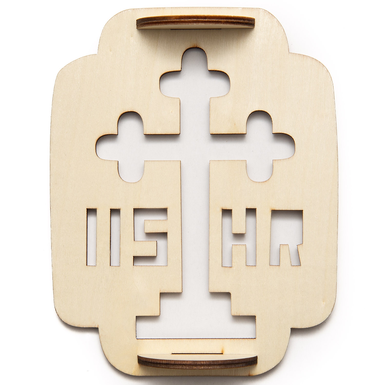 Tipar Cruce dreptunghiular din lemn, IIS HR, pentru ornare coliva ...