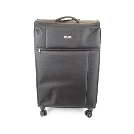 Troler cu roti Passenger, De cala, Ultrausor, 98 L, 4 roti duble, Negru ...