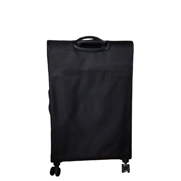 Troler cu roti Passenger, Ultrausor, 98 L, 4 roti duble, Negru - eMAG.ro