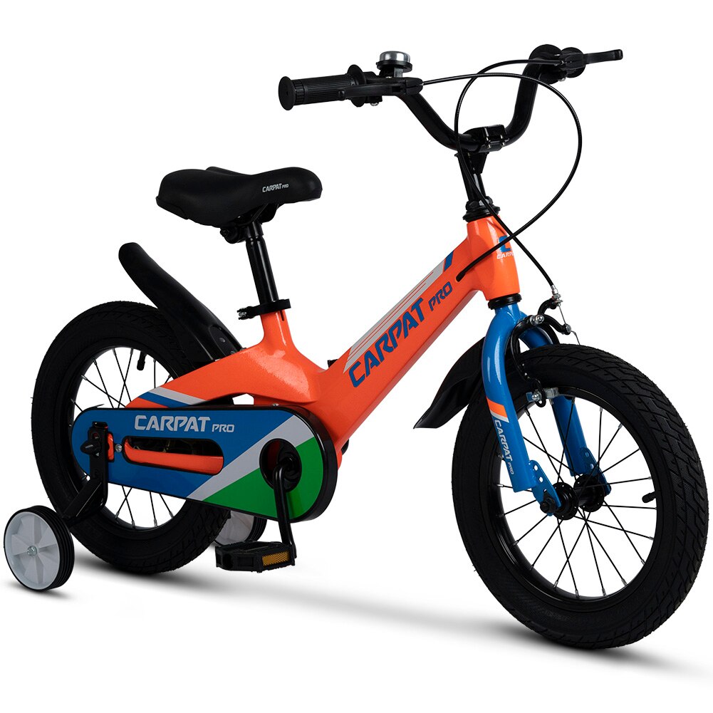 Детски велосипед Carpat Pro C16122B 16", 4-6 години, Оранжев/Син - eMAG.bg