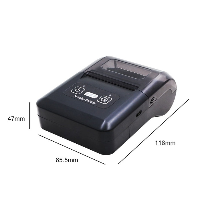 Imprimanta termica de chitante Bluetooth, JESWO, 48 mm, portabila - eMAG.ro